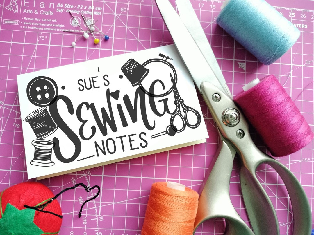 Personalized Sewing Notes Sticky Note Book, Sewing Gift - Etsy
