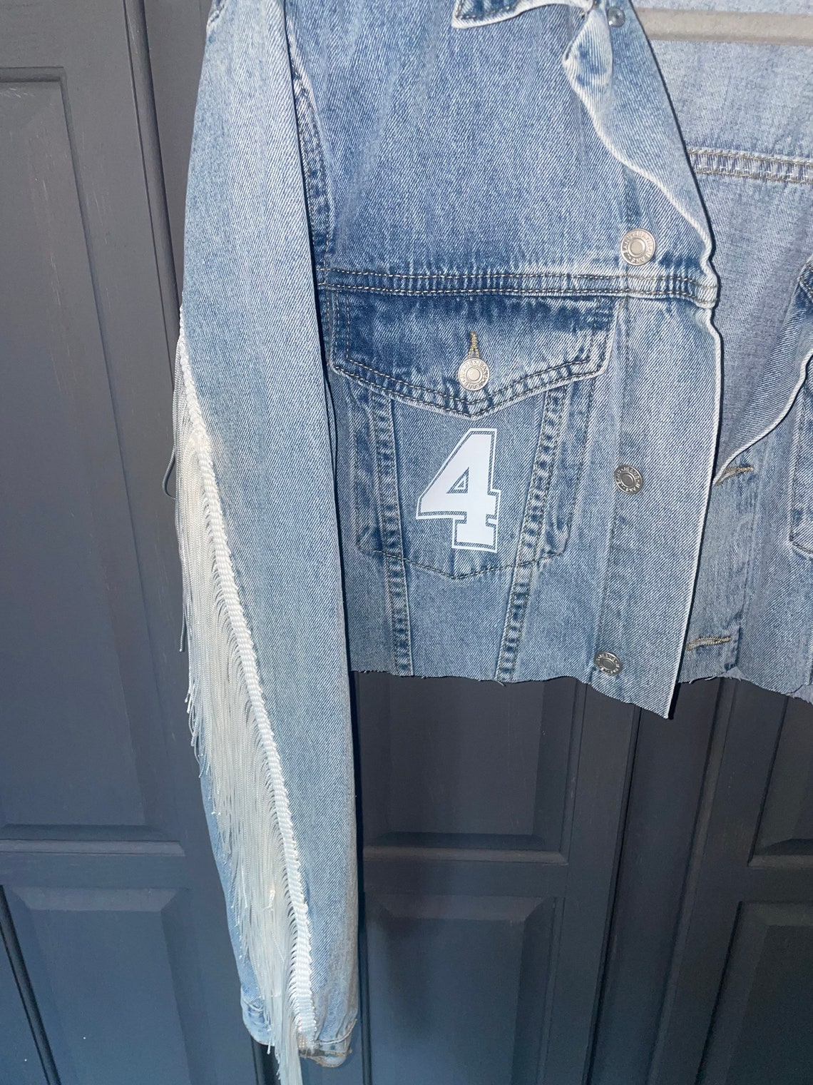 Dak Prescott Dallas Cowboys Western Fringe Denim Jacket - Etsy