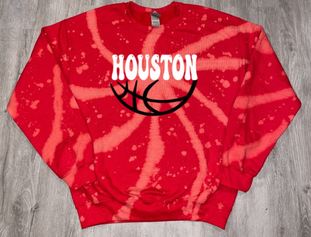 Houston Rockets Dyed Sweatshirt - Etsy