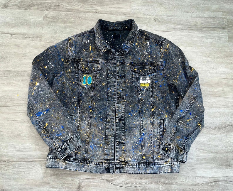 Customizable Paint Splatter Denim Jackets Pick Your - Etsy