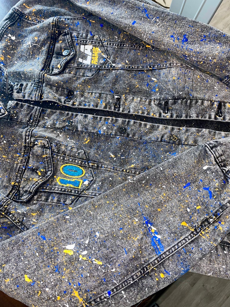 Customizable Paint Splatter Denim Jackets Pick Your - Etsy