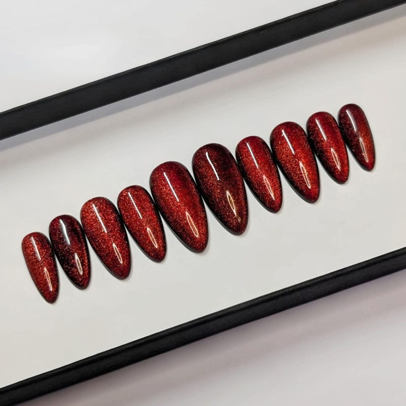 Nail Art Set Red - Etsy UK