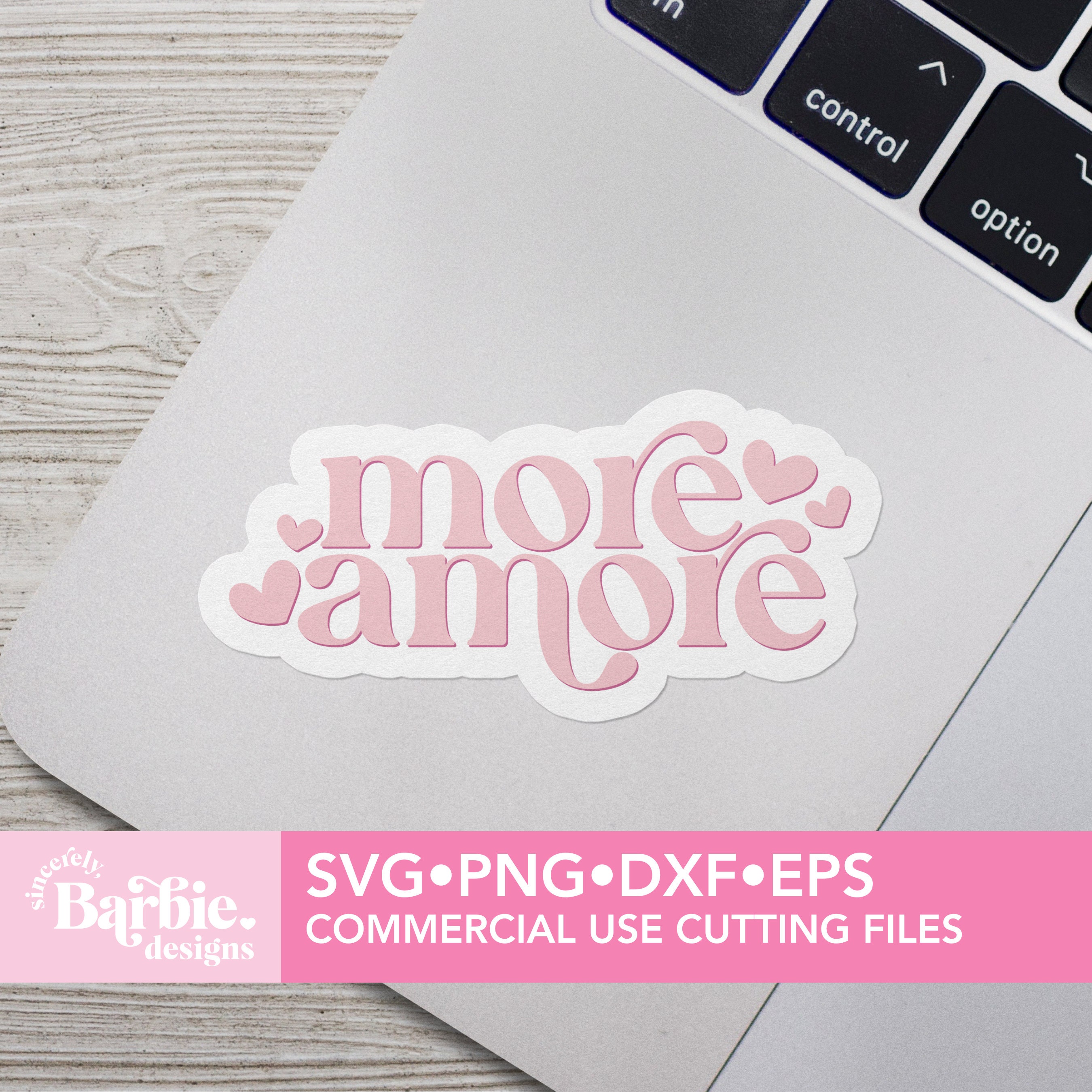 More Amore Valentine's Day SVG PNG: Retro Love Design (digital Download ...
