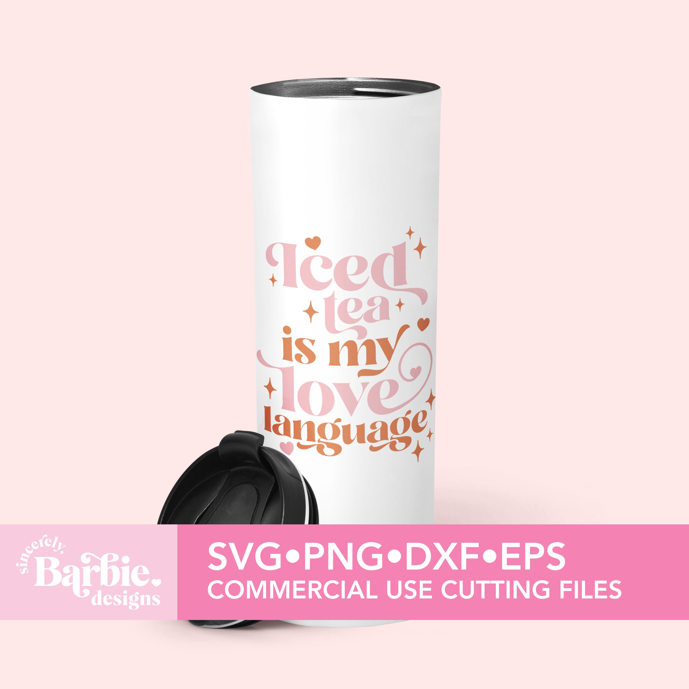 Iced Tea Svg Png Files Iced Tea is My Love Language Digital - Etsy