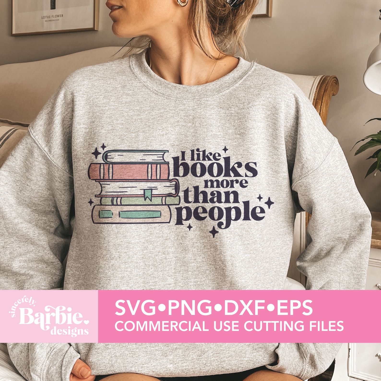 Book Svg Png Files | I Like Books More Than People | Reading Svg ...