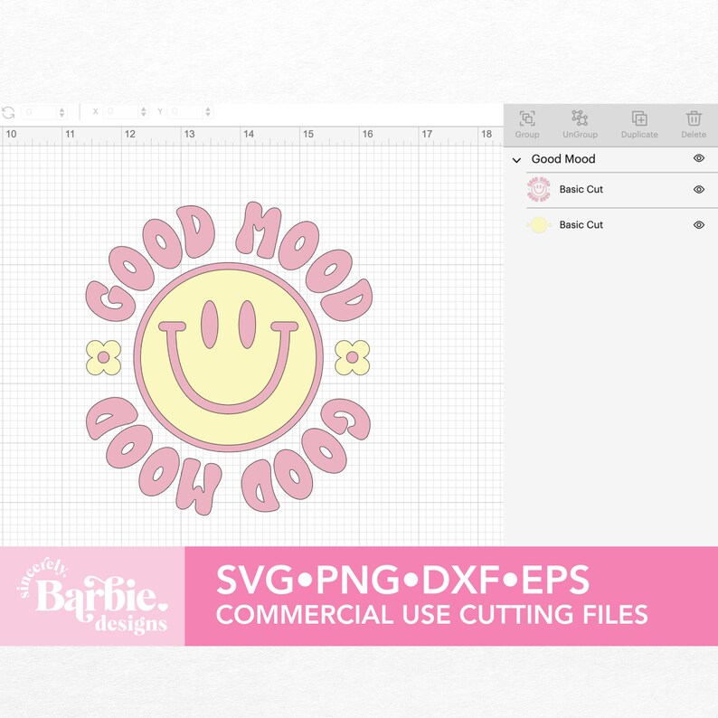 Good Mood SVG File Positive Affirmations Quotes Digital | Etsy