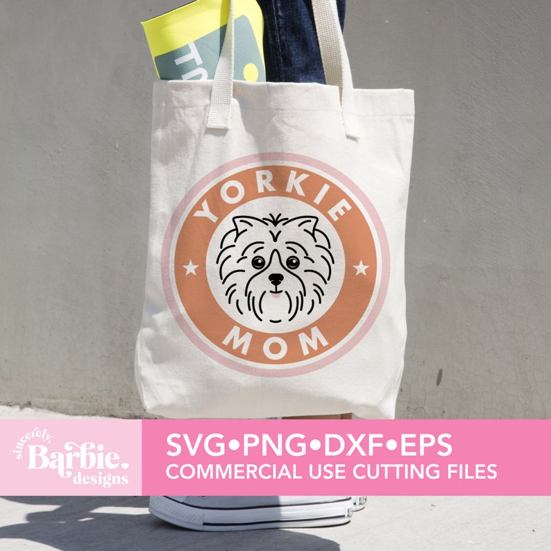 Yorkie Mom SVG File Dog Mom Digital Download Yorkie Dog - Etsy
