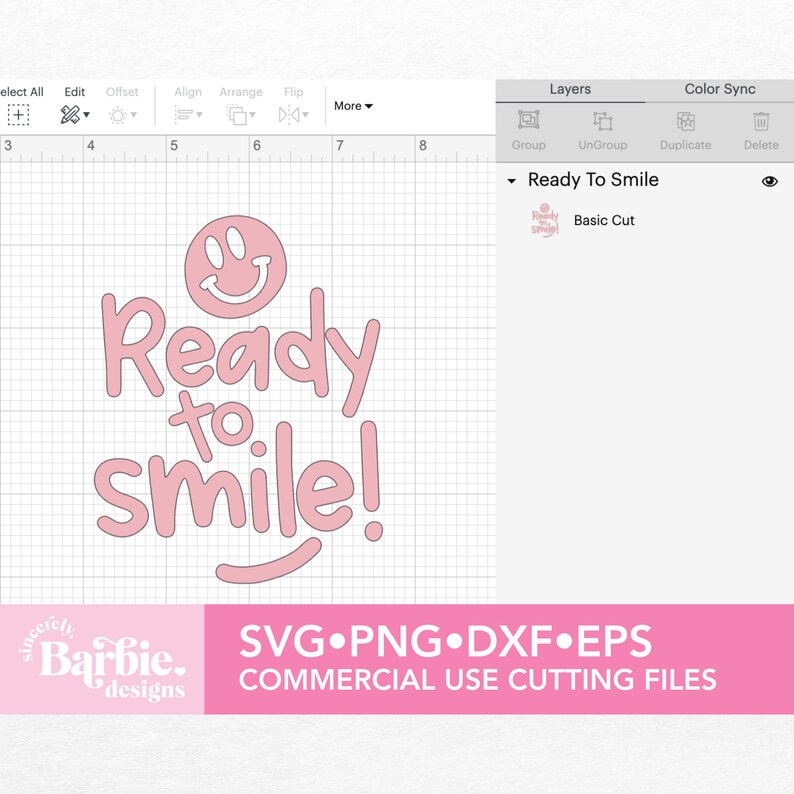 Ready to Smile SVG File Ready to Smile File Digital Download - Etsy