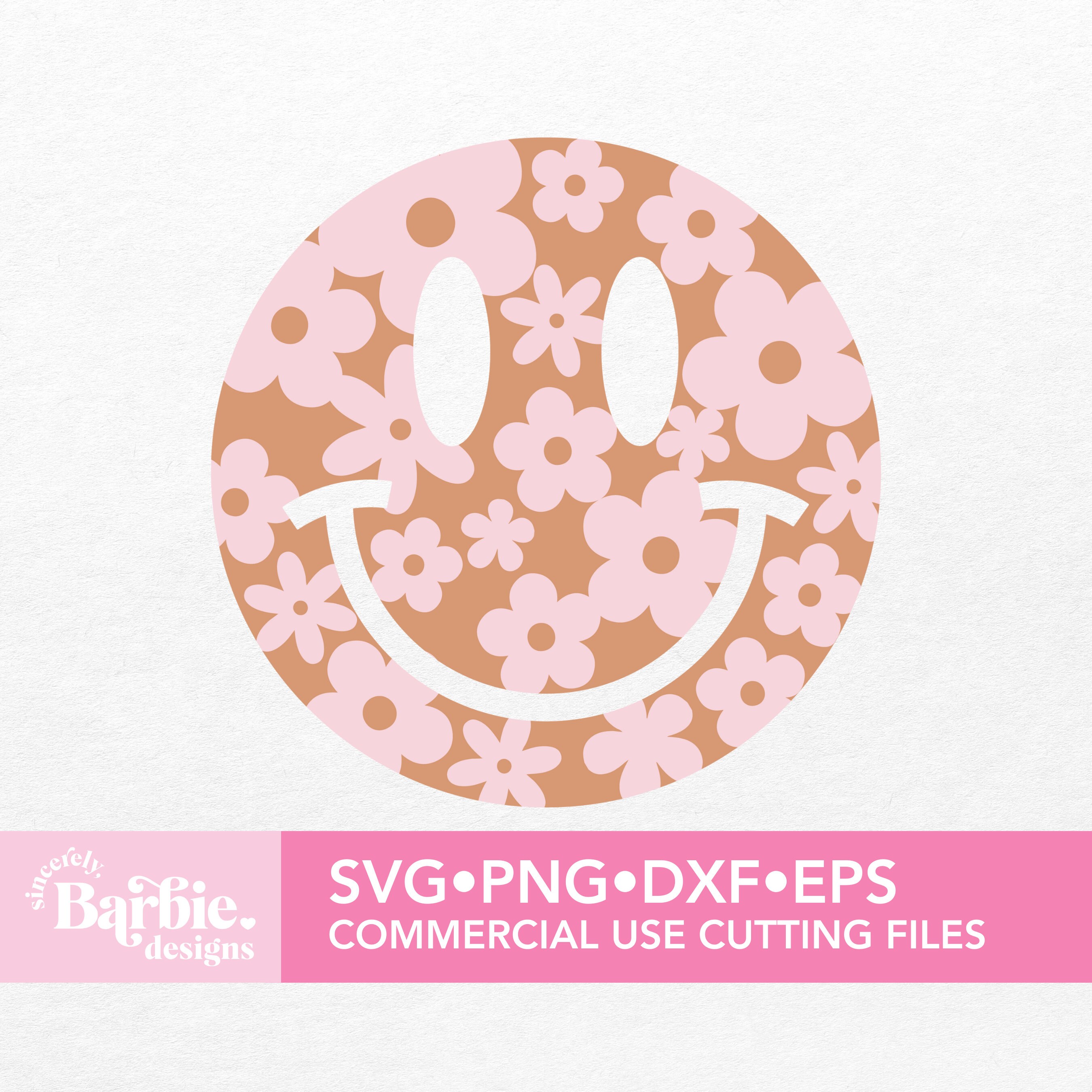 Spring Happy Smile SVG File Retro Happy Smile File Digital - Etsy