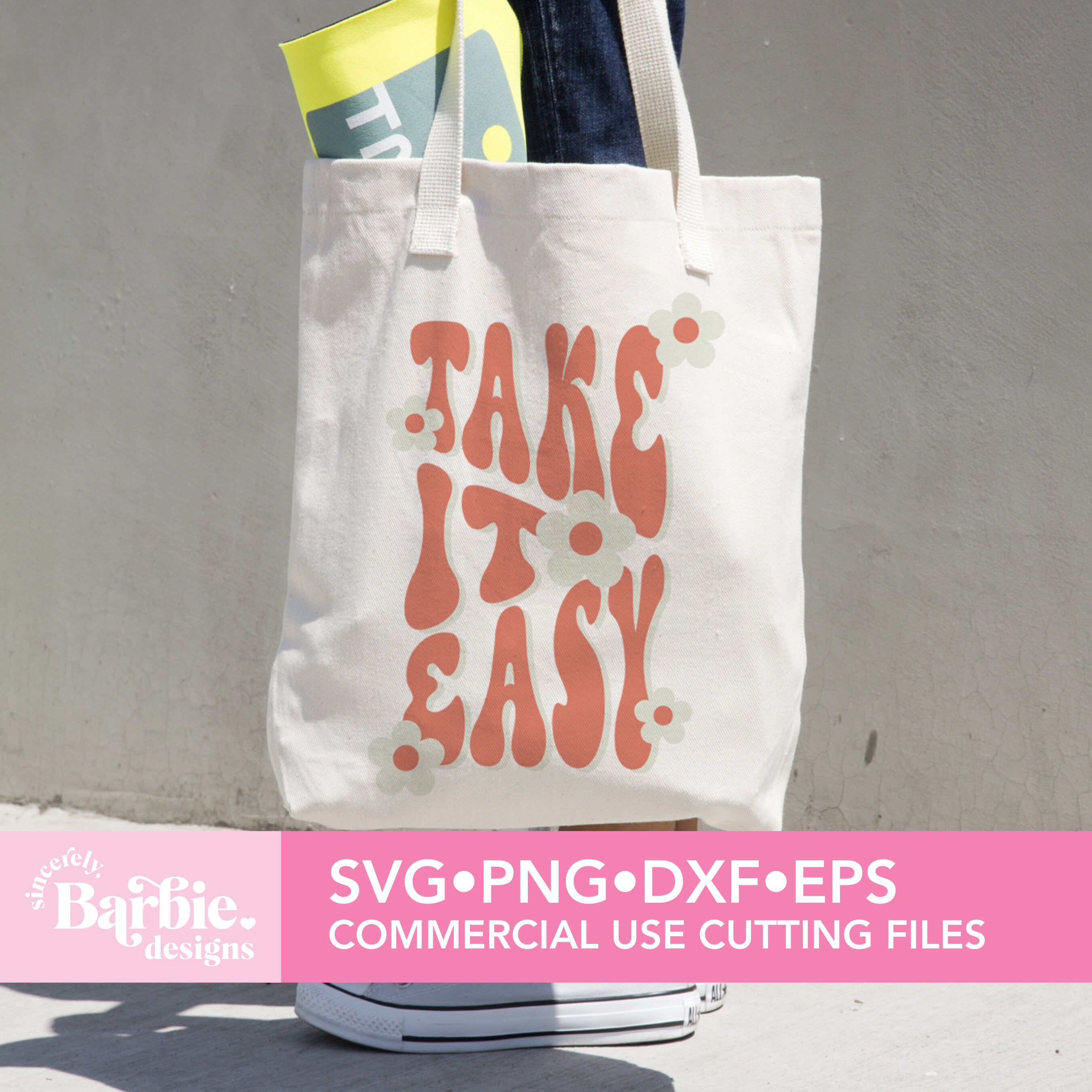 Take It Easy SVG File Positive Affirmations Digital Download - Etsy