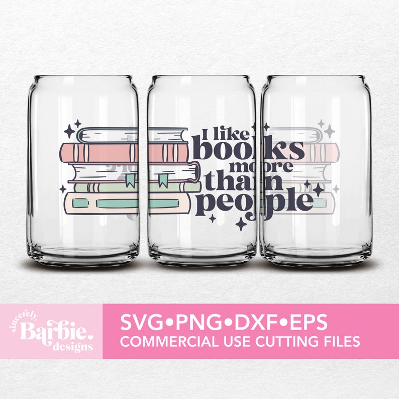 Book Svg Png Files | I Like Books More Than People | Reading Svg ...
