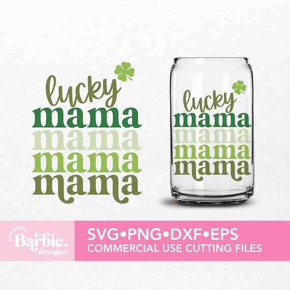 Lucky Mama Svg File Retro Style Lucky Mama Cut File Digital Etsy