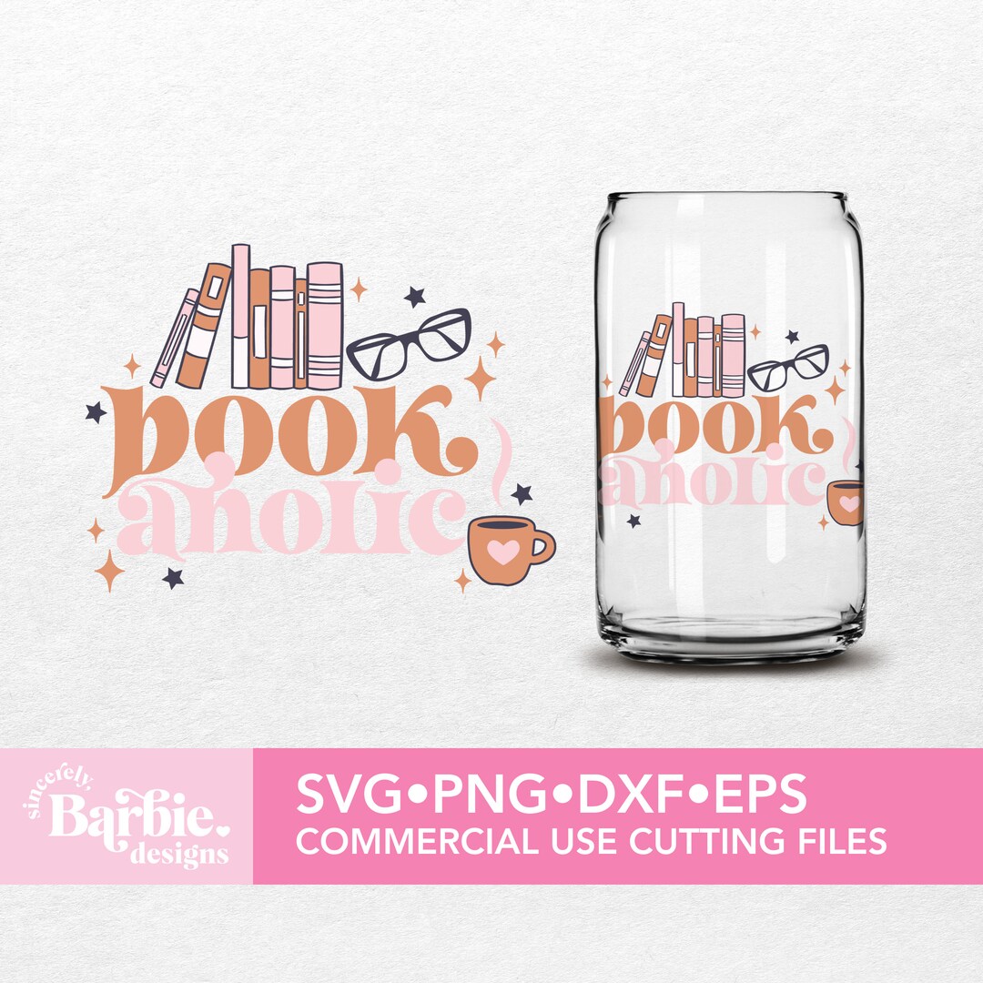 Book Svg Png Files | Bookaholic | Reading Svg Digital Download - Etsy