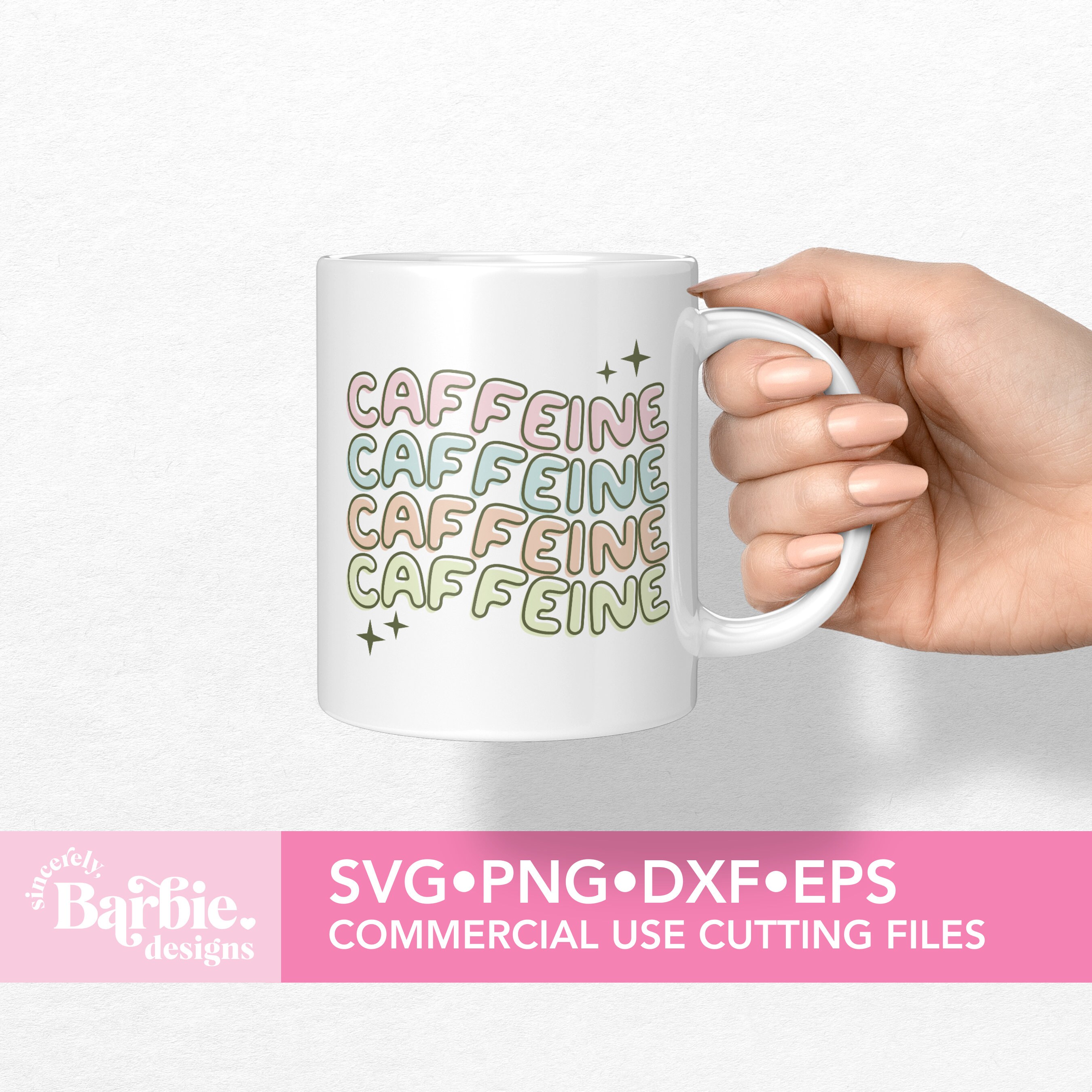 Coffee Svg Png Files Caffeine Svg Png Files Caffeine Queen - Etsy