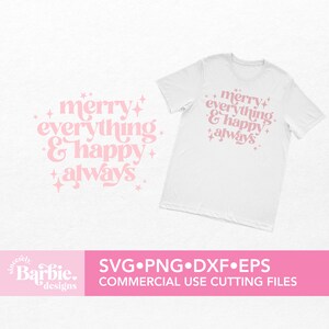 Merry Everything SVG: Christmas Sublimation Print (digital Download) - Etsy