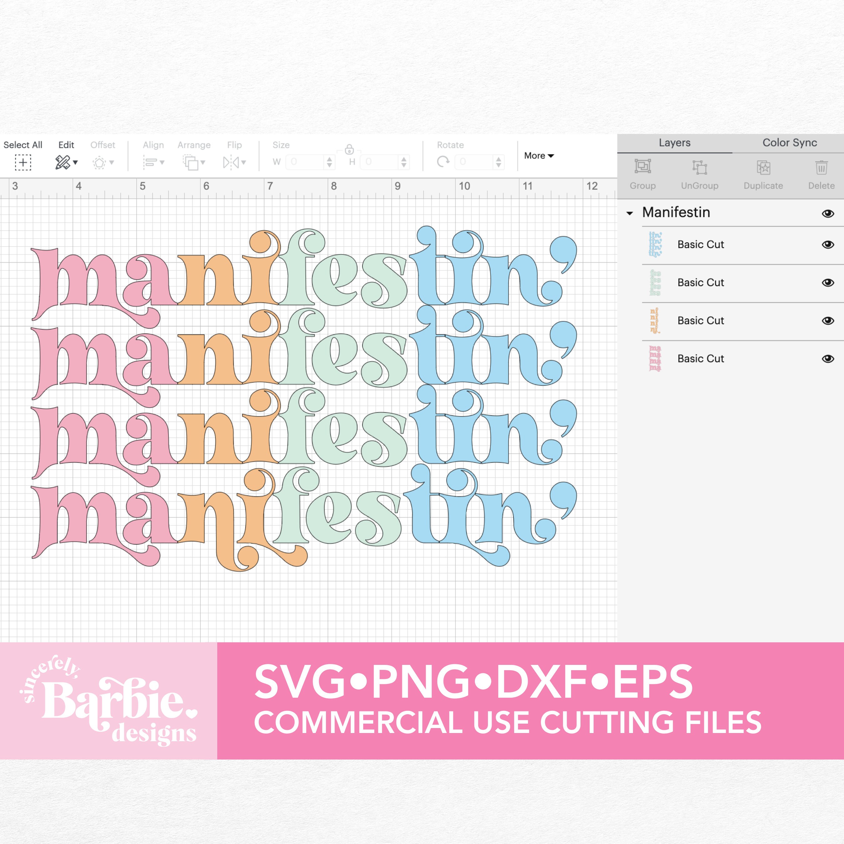 Manifesting Svg Png Manifest That Sht Svg Png Digital - Etsy