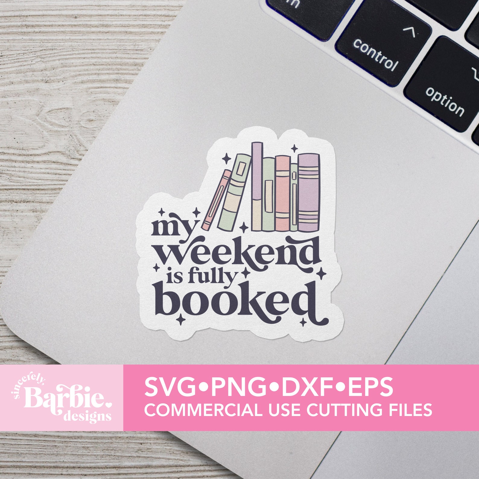 Book Svg Png Files | My Weekend is Fully Booked | Reading Svg Digital ...