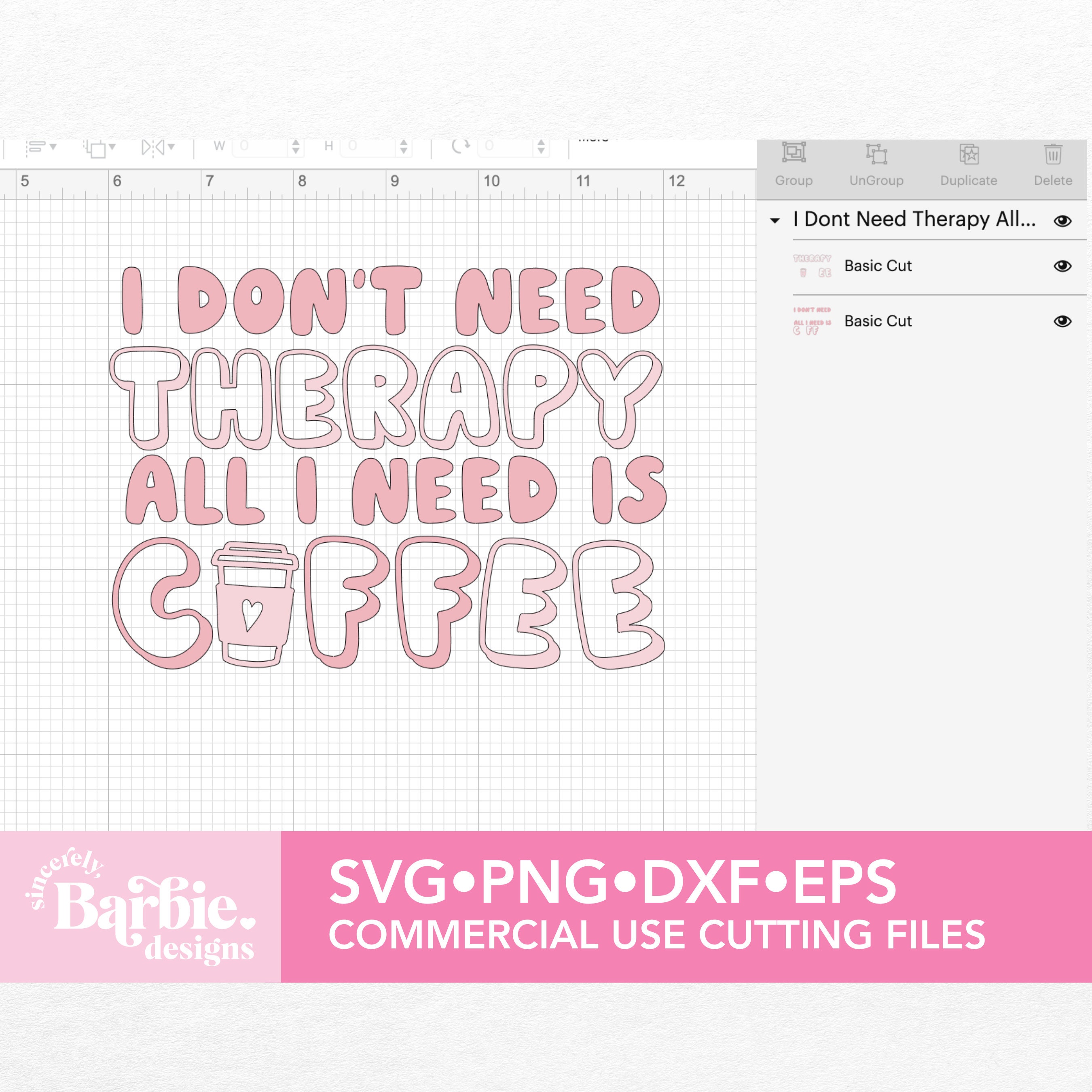 Funny Coffee Quote Svg Png Digital Download I Don't Need - Etsy
