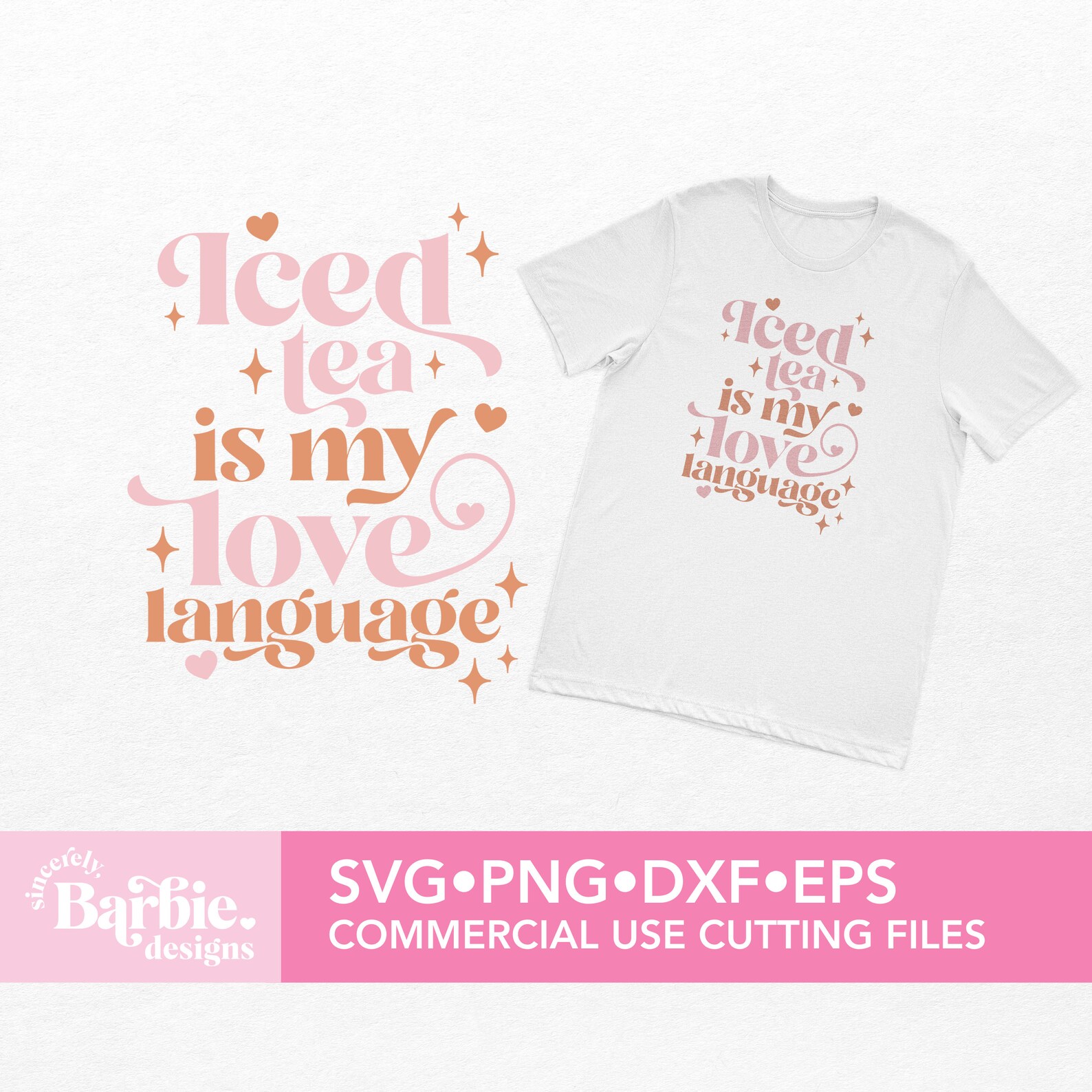 Iced Tea Svg Png Files Iced Tea is My Love Language Digital - Etsy