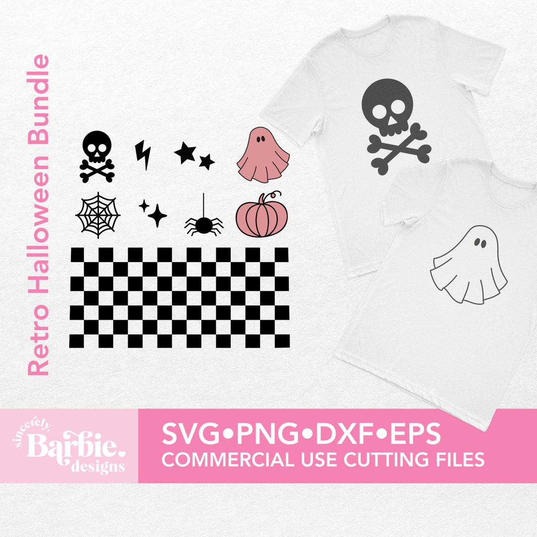 Retro Halloween Bundle Svg Png Digital Download | Ghost Svg Png Files ...