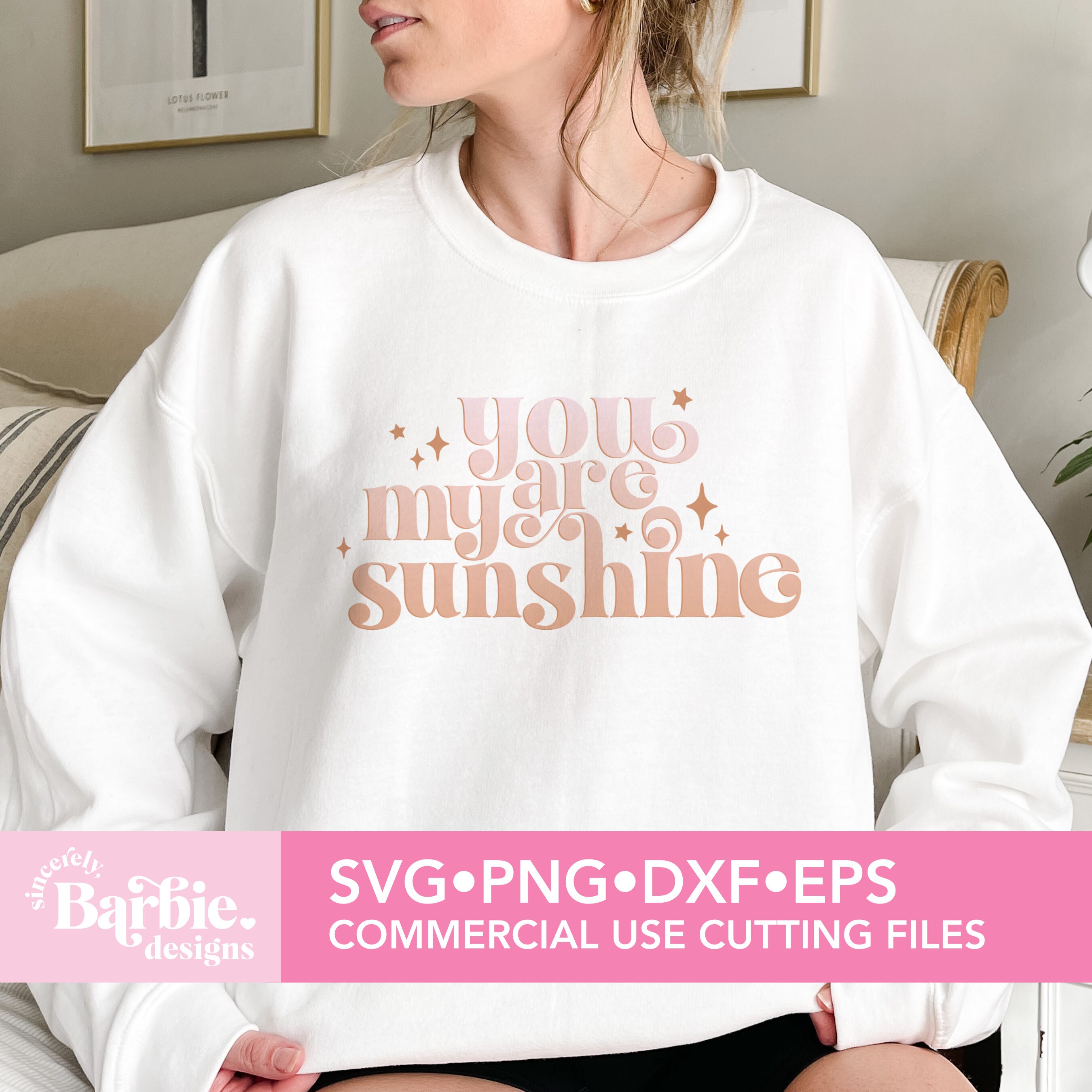 You Are My Sunshine SVG File Positive Quotes Digital - Etsy