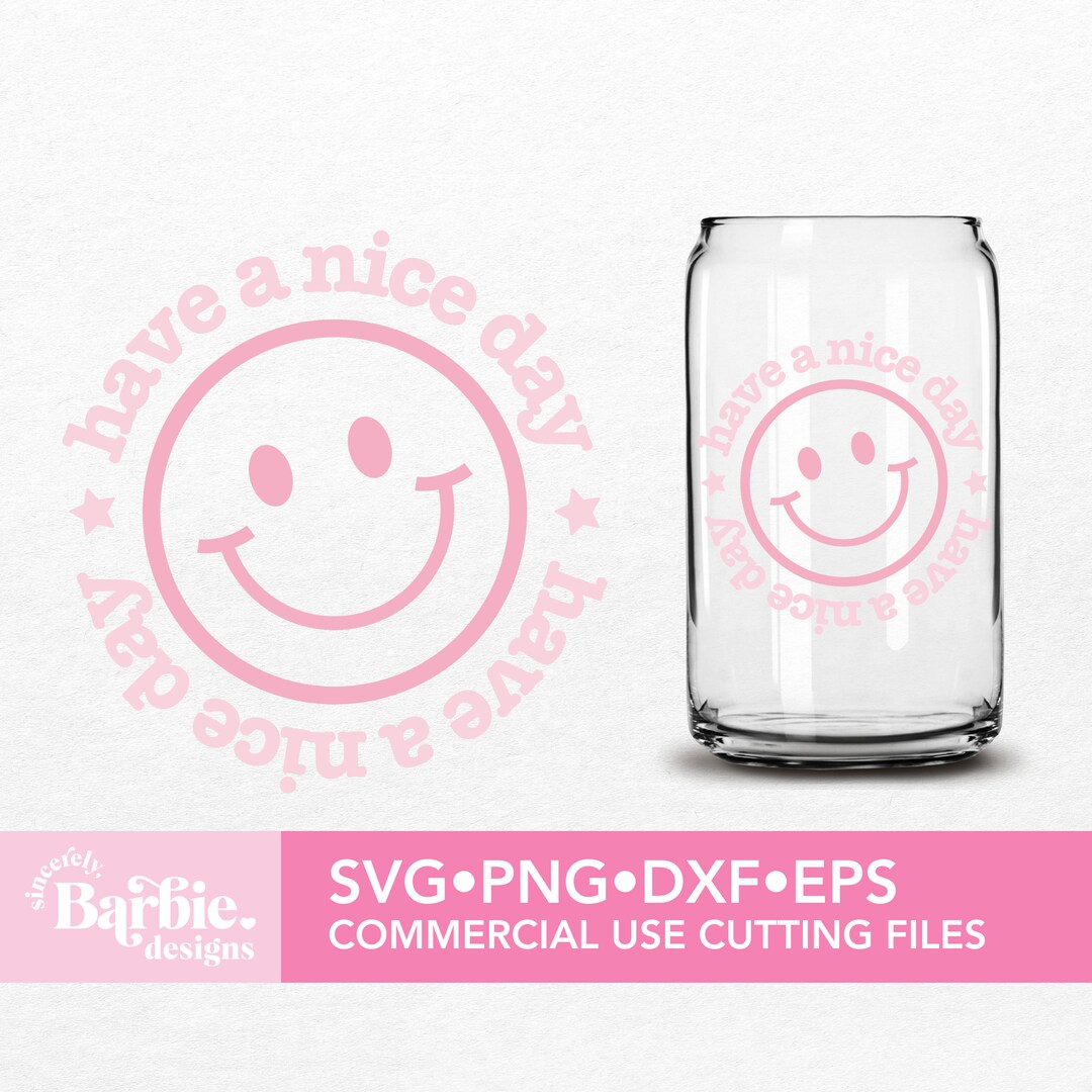 Have a Nice Day SVG File: Retro Smiley Face Cut File (digital Download ...