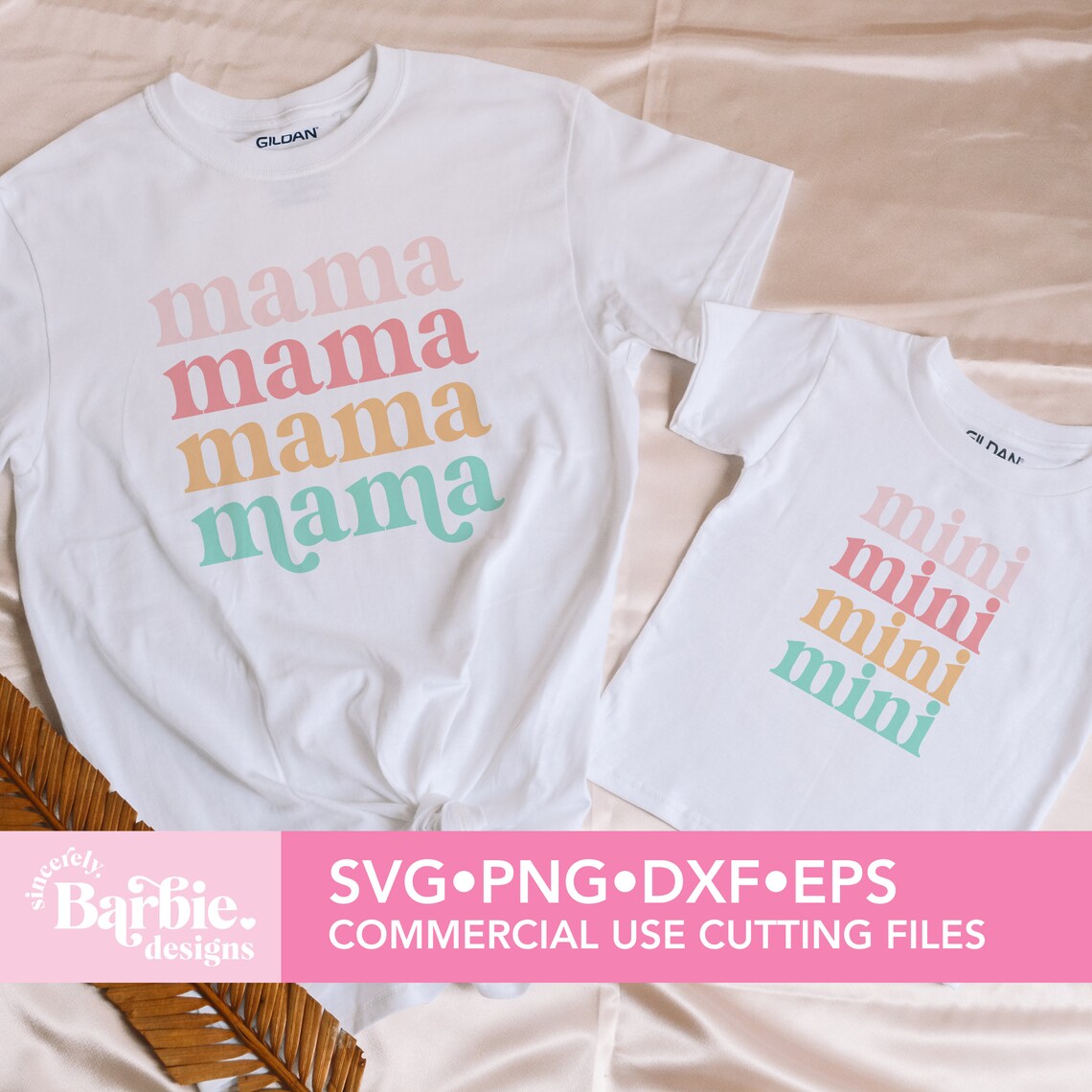 Mama and Mini SVG File Retro Style Mama and Mini Cut File - Etsy