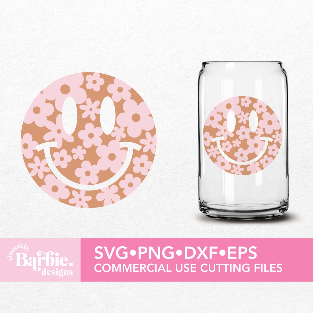 Spring Happy Smile SVG File | Retro Happy Smile File Digital Download ...