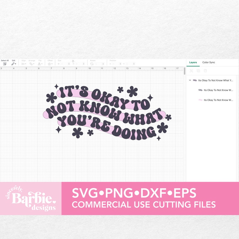 Motivational Quotes Svg Png Files It's Okay to Not Know - Etsy