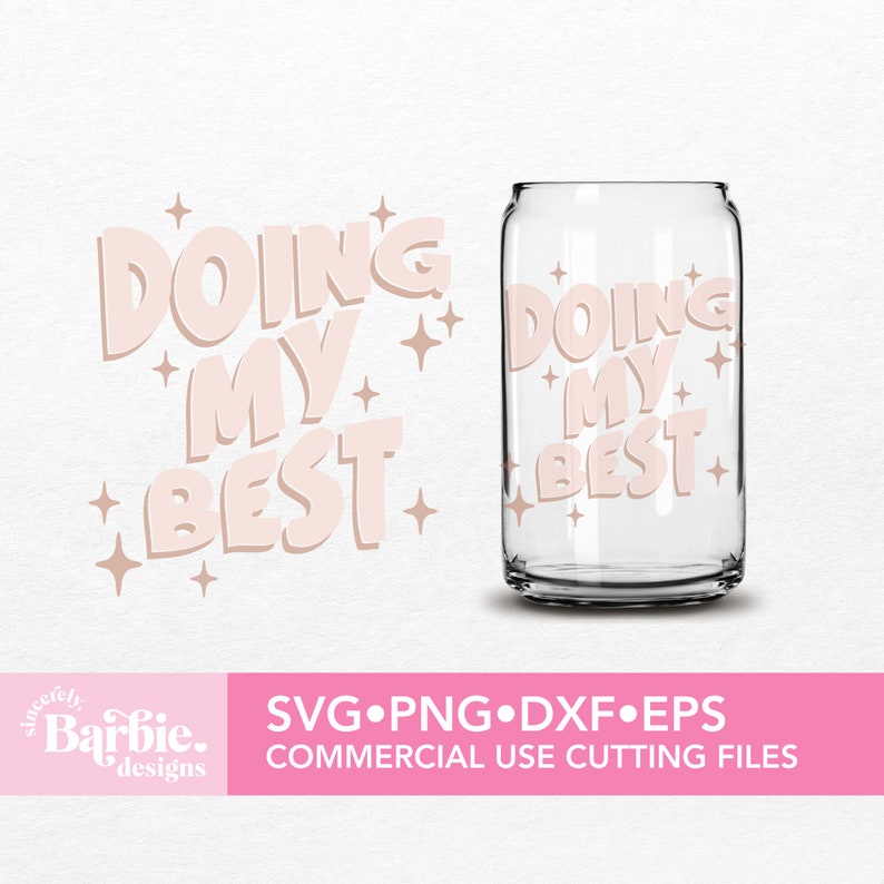 Doing My Best SVG File | Positive Affirmation Quotes Digital Download ...