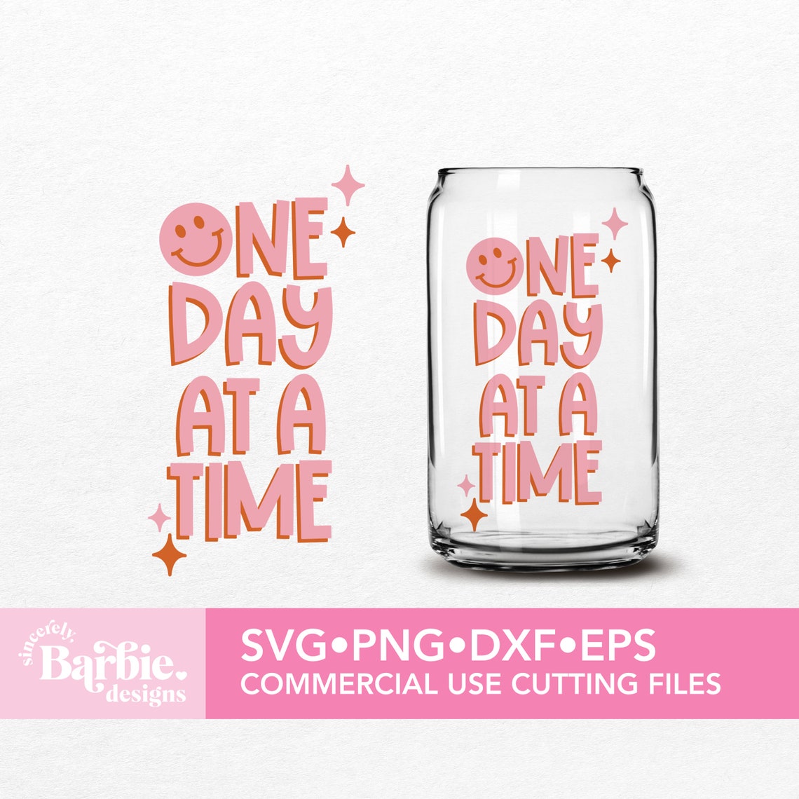 One Day at a Time SVG File Retro One Day at a Time Cut File - Etsy