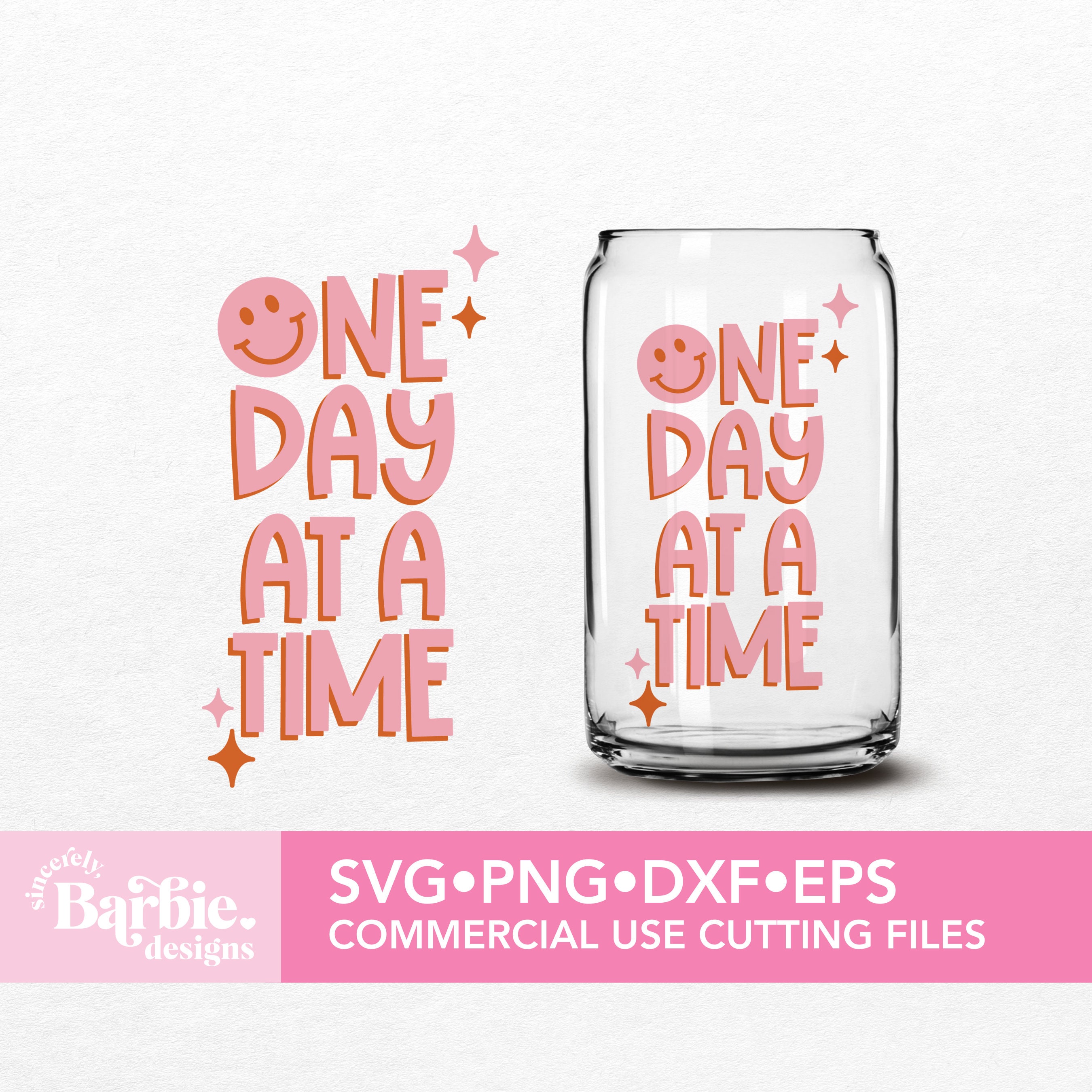 One Day at a Time SVG File Retro One Day at a Time Cut File - Etsy