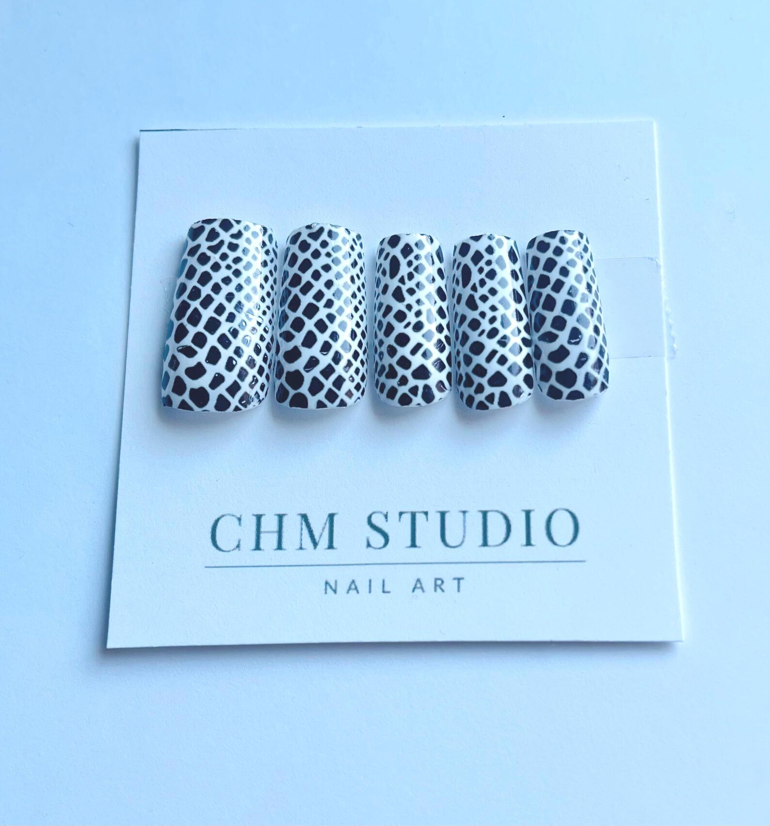 Snakeskin (black Silhouette) | Waterslide Paper | Nail Art | Nail Decal ...