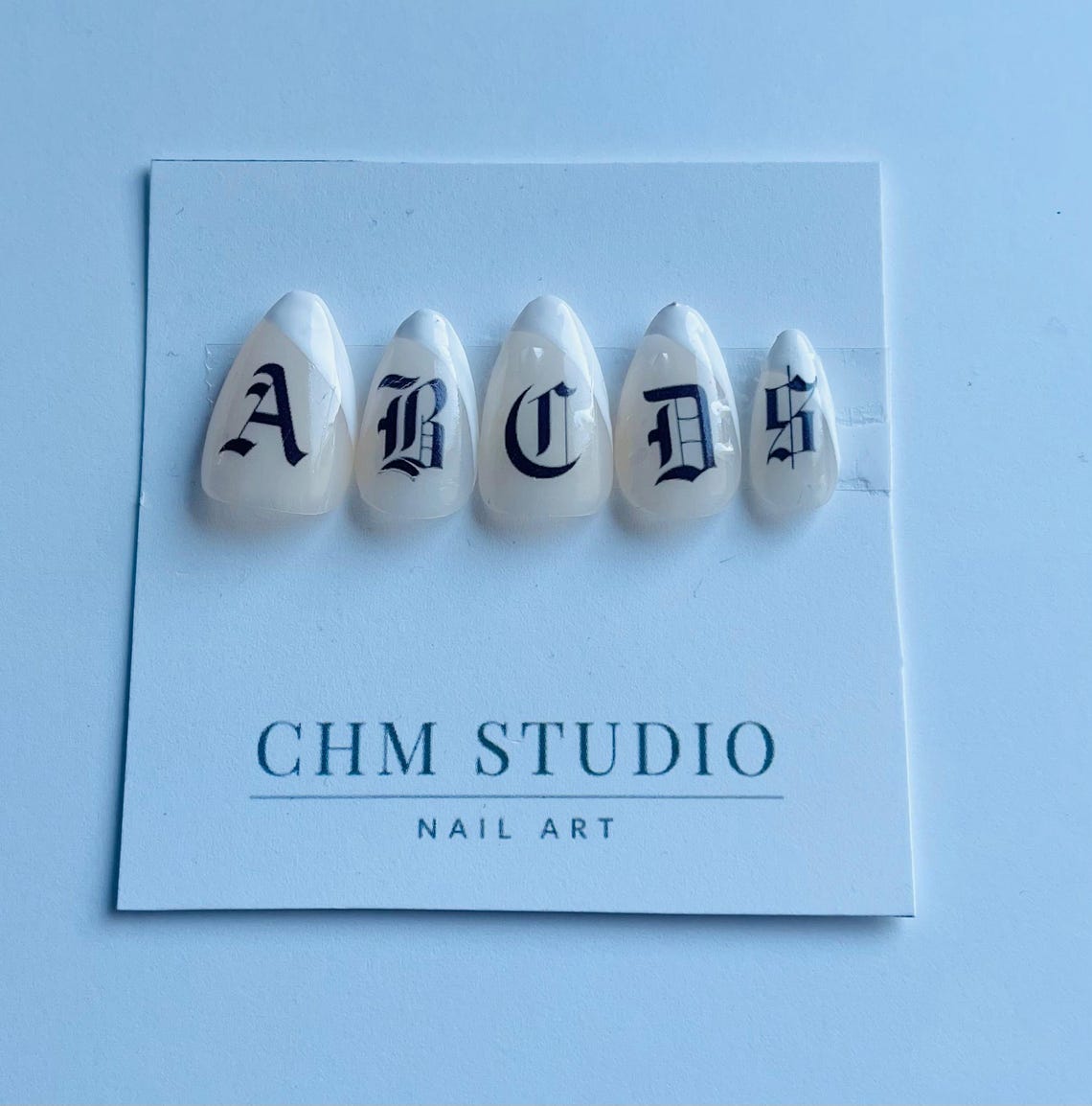 Old English Font | Alphabet and Numbers | Waterslide Paper | Nail Art ...