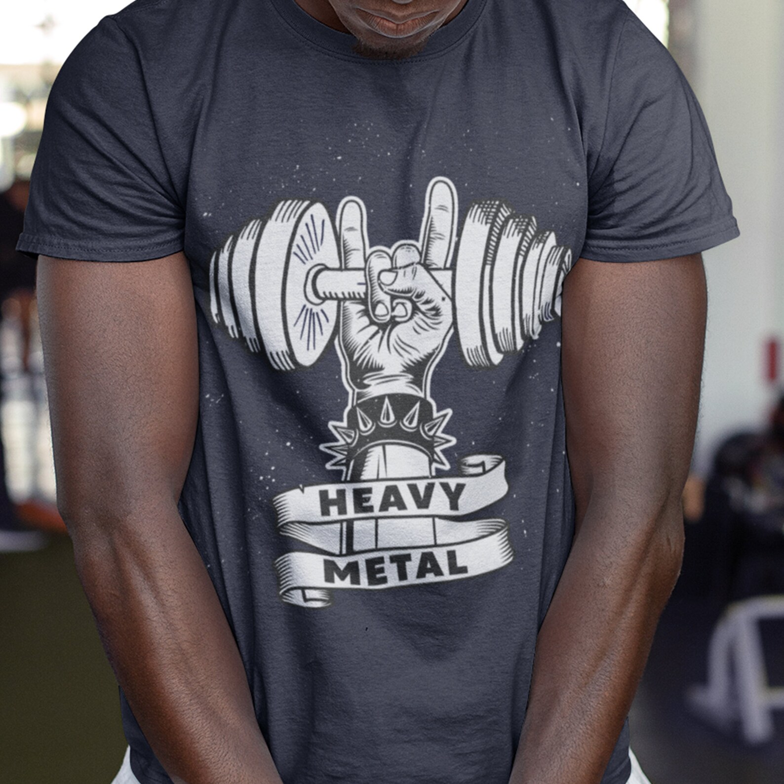 Heavy Metal Gym Shirt Bodybuilding Workout Shirt Fitness | Etsy
