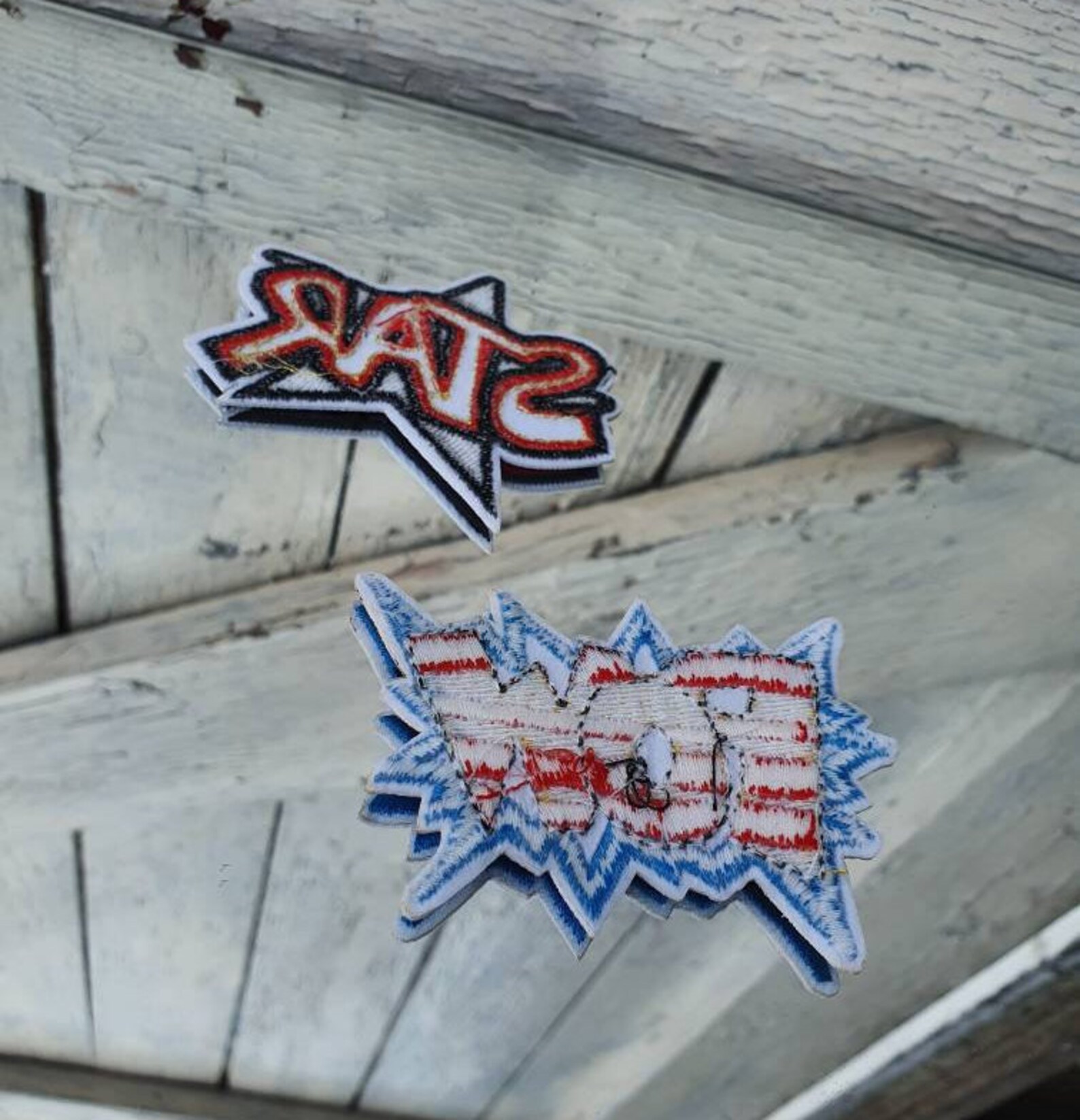 Superhero Pow Star Patches. Set of 2. IRON ON Clothes Patch | Etsy