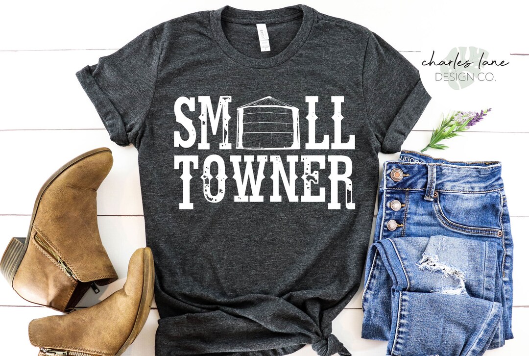 Small Towner Small Town Grain Bin T-shirt Distressed SVG Cut File - Etsy