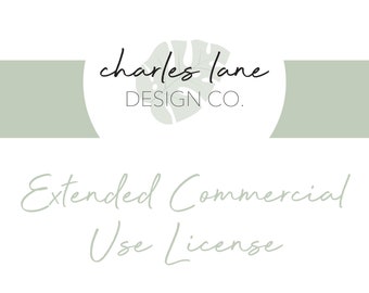 Extended Commercial Use License One Design up to 500 Units - Etsy