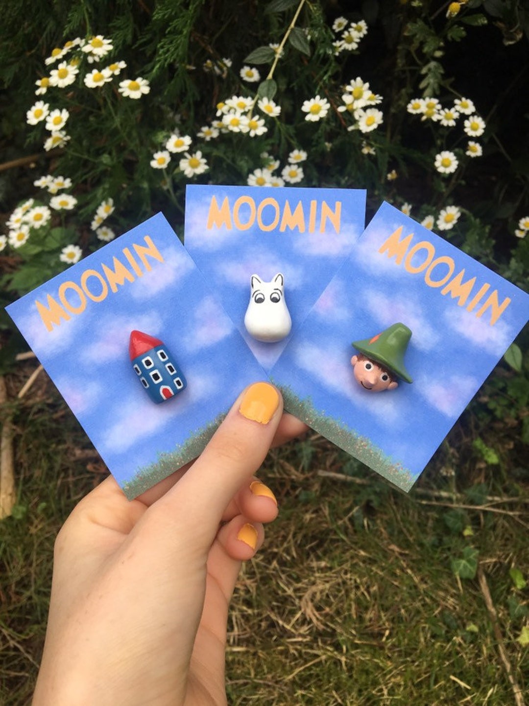 Clay Pins Moomin Snufkin Moominhouse Handmade - Etsy