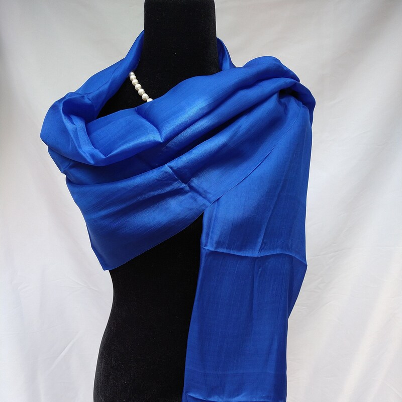 Cobalt Blue Scarf - Etsy