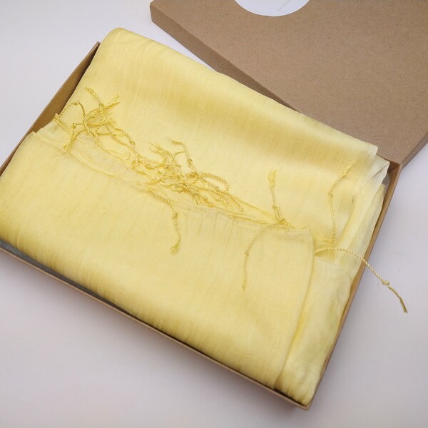 Bright Yellow Scarf - Etsy