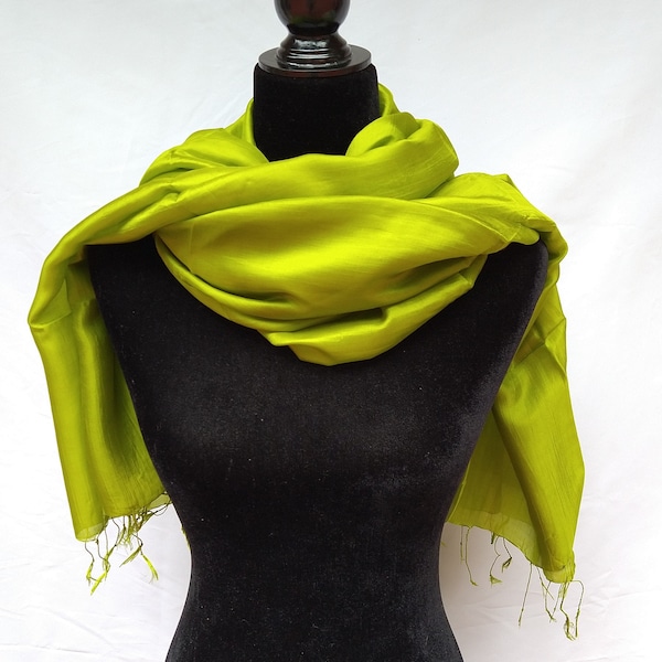 Lime Green Scarf - Etsy