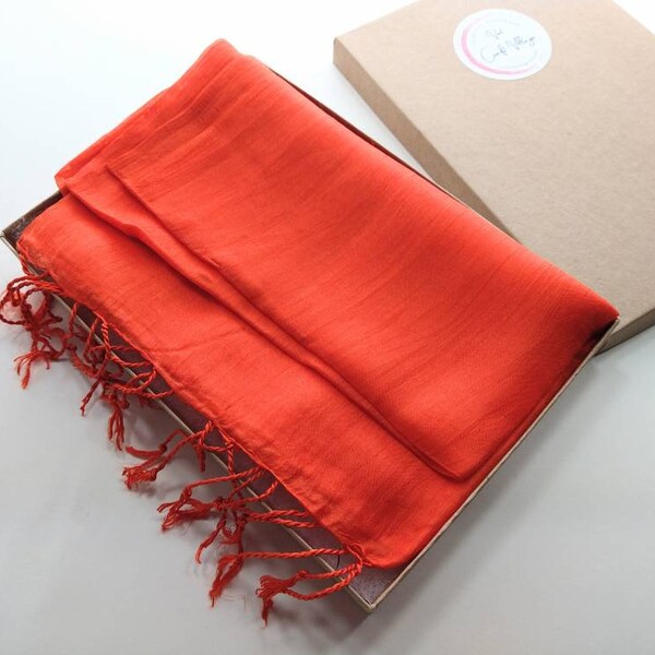 Coral Scarf - Etsy