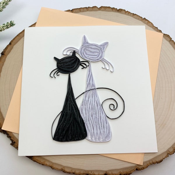 Paper Quilling Cat - Etsy