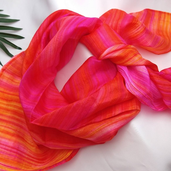 Neon Pink Scarf - Etsy