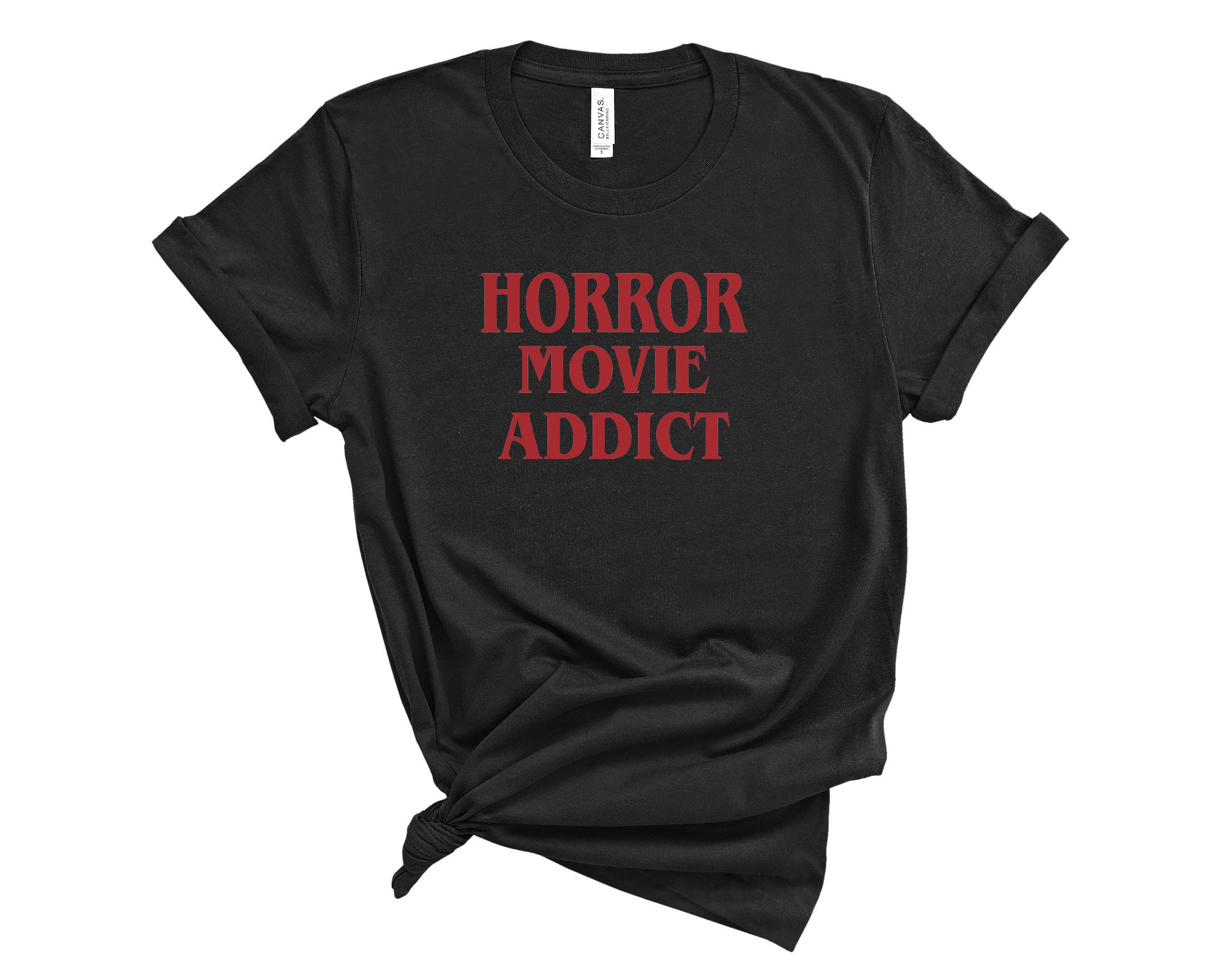 Horror Movie Addict Shirt Halloween Nightmare Scream Shirt - Etsy