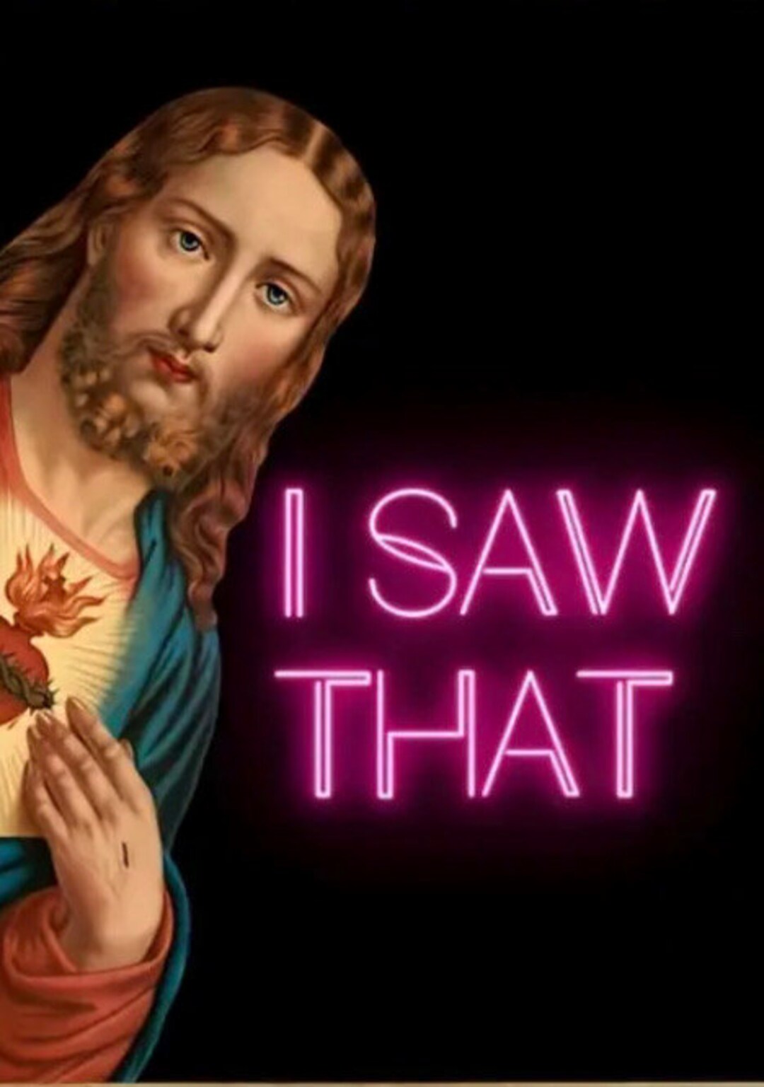 Jesus I Saw That Sign // Retro Vintage Tin Sign // Gag Gift // Funny ...