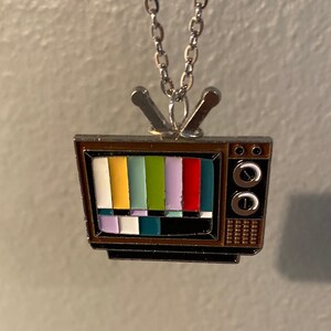 Retro TV Necklace - Etsy