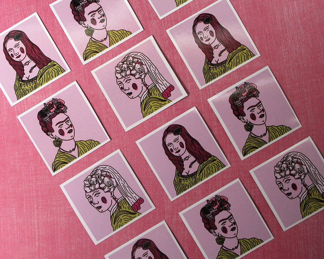 Art Babes Magnet Set three Magnets Fridge Magnet Set Frida Kahlo Magnet ...