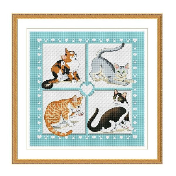 Cat Room Cross Stitch Pattern - Etsy